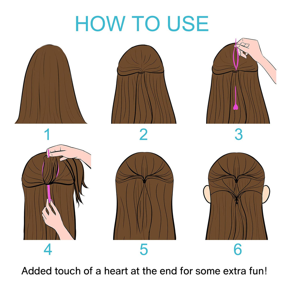 Hoyols Quick Beader for Hair Braids, Hair Beader Tool for Loading Bead